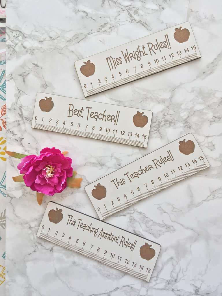 Best Teacher Ruler- thank you teacher gift – Fred And Bo