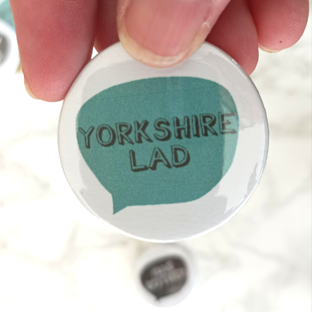 Yorkshire Lad / Yorkshire Lass Button Badge 38mm – Fred And Bo