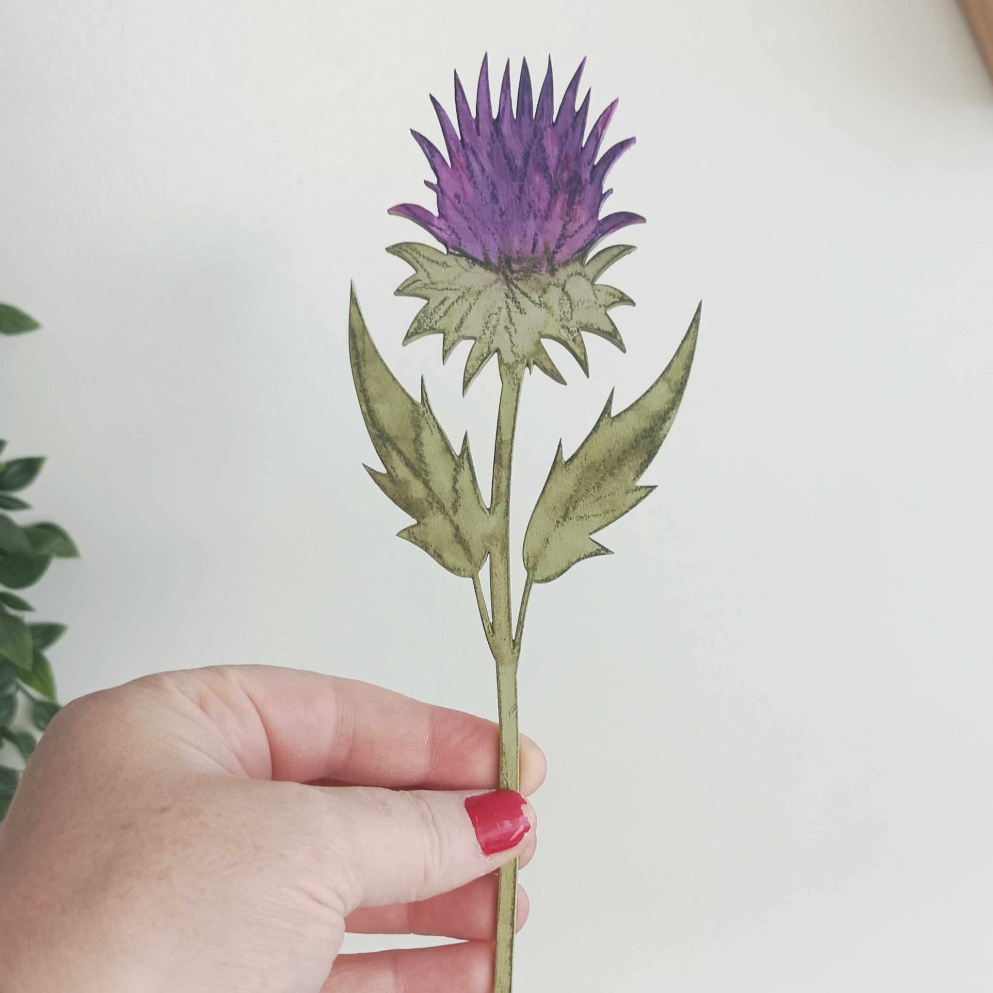 Laser Cut Wooden Thistle- Flower - Flower of Scotland – Fred And Bo