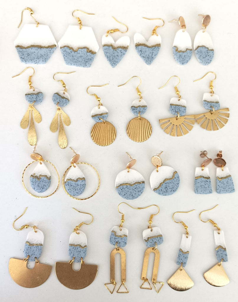 Induere Designs Statement Polymer Clay Earrings | Audrey | Speckled ...