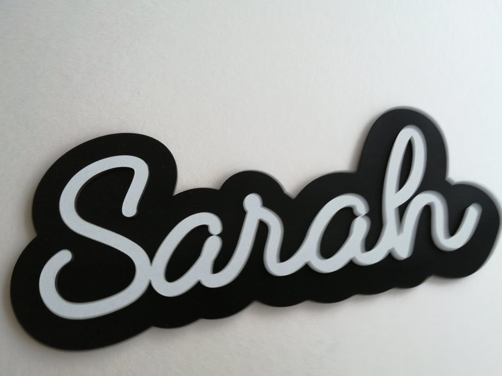 Cursive Font Name Plaque – Fred And Bo