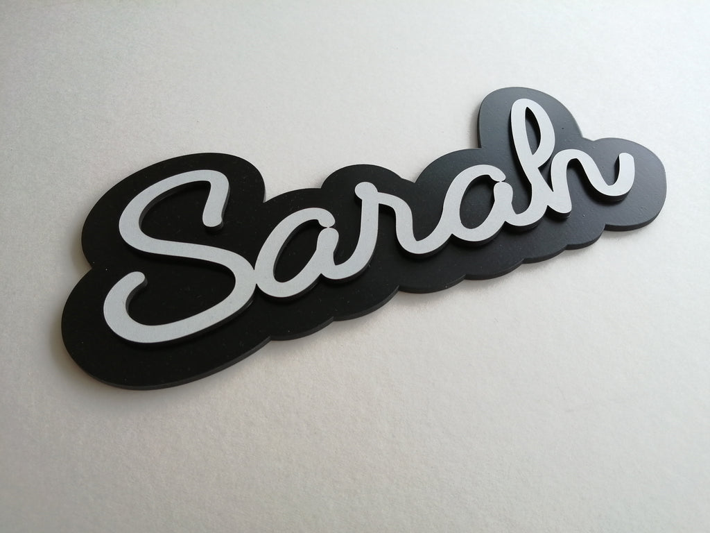 Cursive Font Name Plaque – Fred And Bo