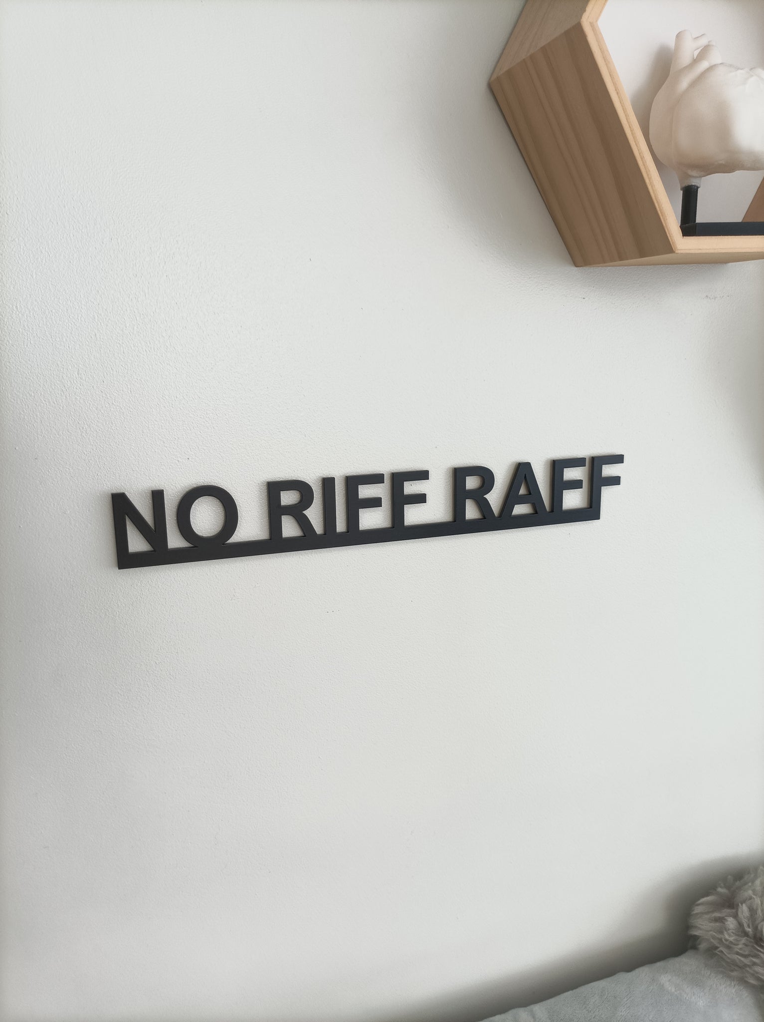 NO RIFF RAFF - Door Topper Sign – Fred And Bo