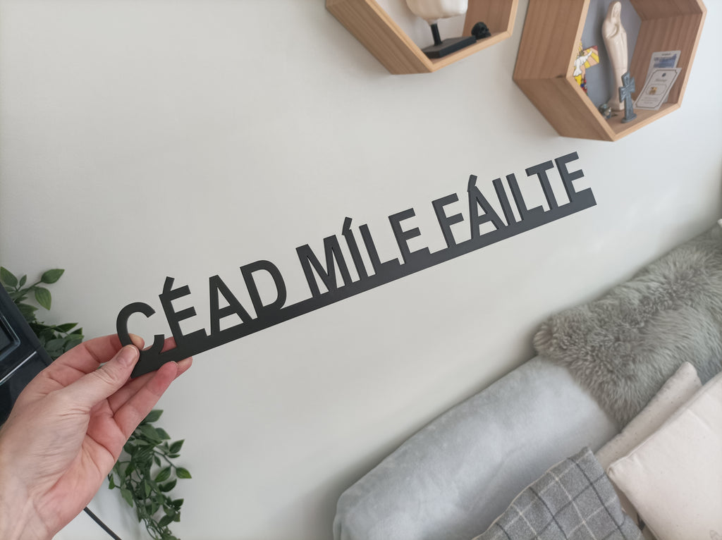 CEAD MILE FAILTE - Door Topper Sign WELCOME – Fred And Bo