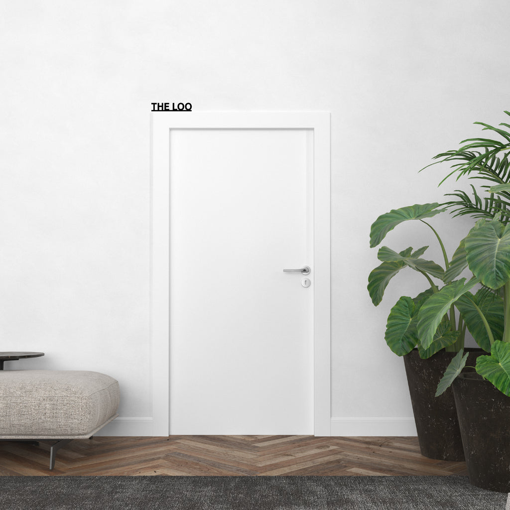 THE LOO - Door Topper Sign – Fred And Bo