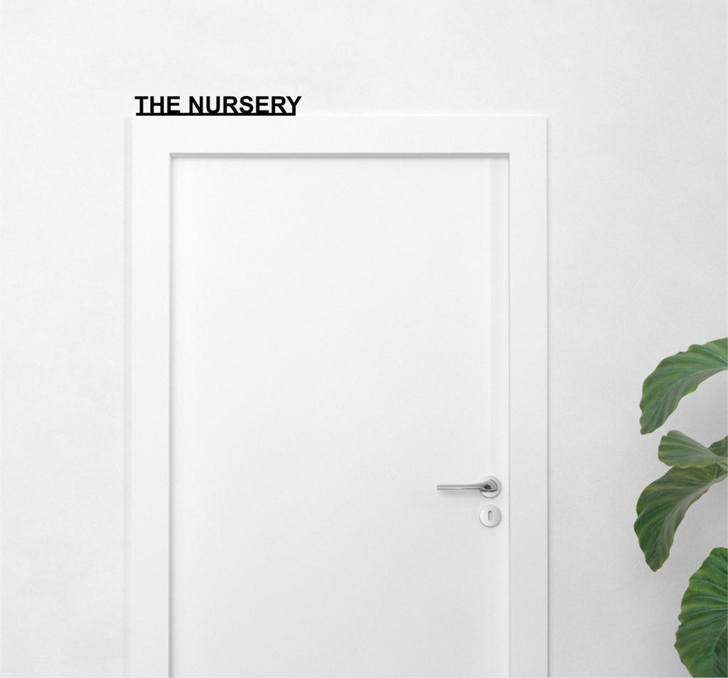 THE NURSERY - Door Topper Sign – Fred And Bo