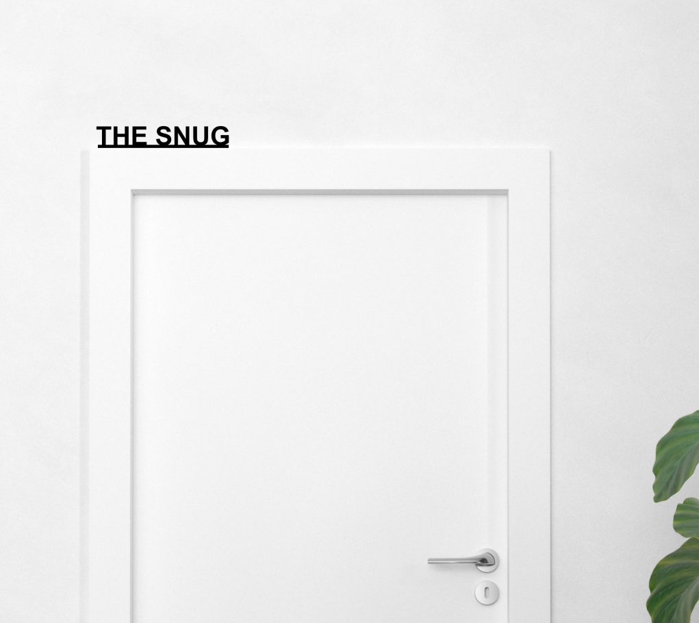 THE SNUG - Door Topper Sign – Fred And Bo