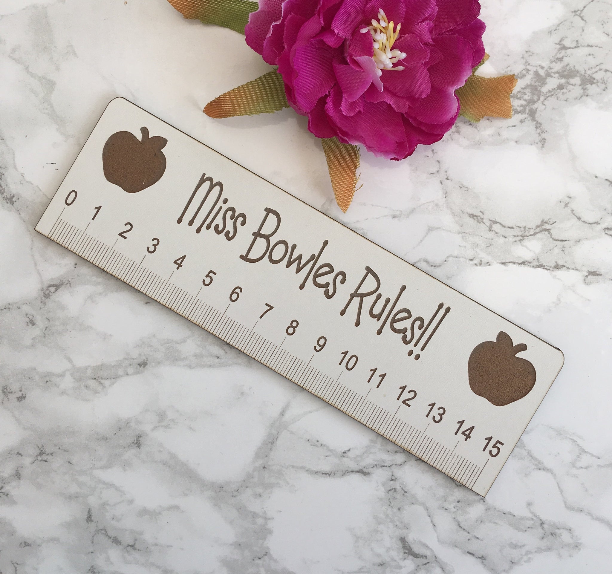Personalised ruler - personalised gift - thank you teacher gift – Fred ...