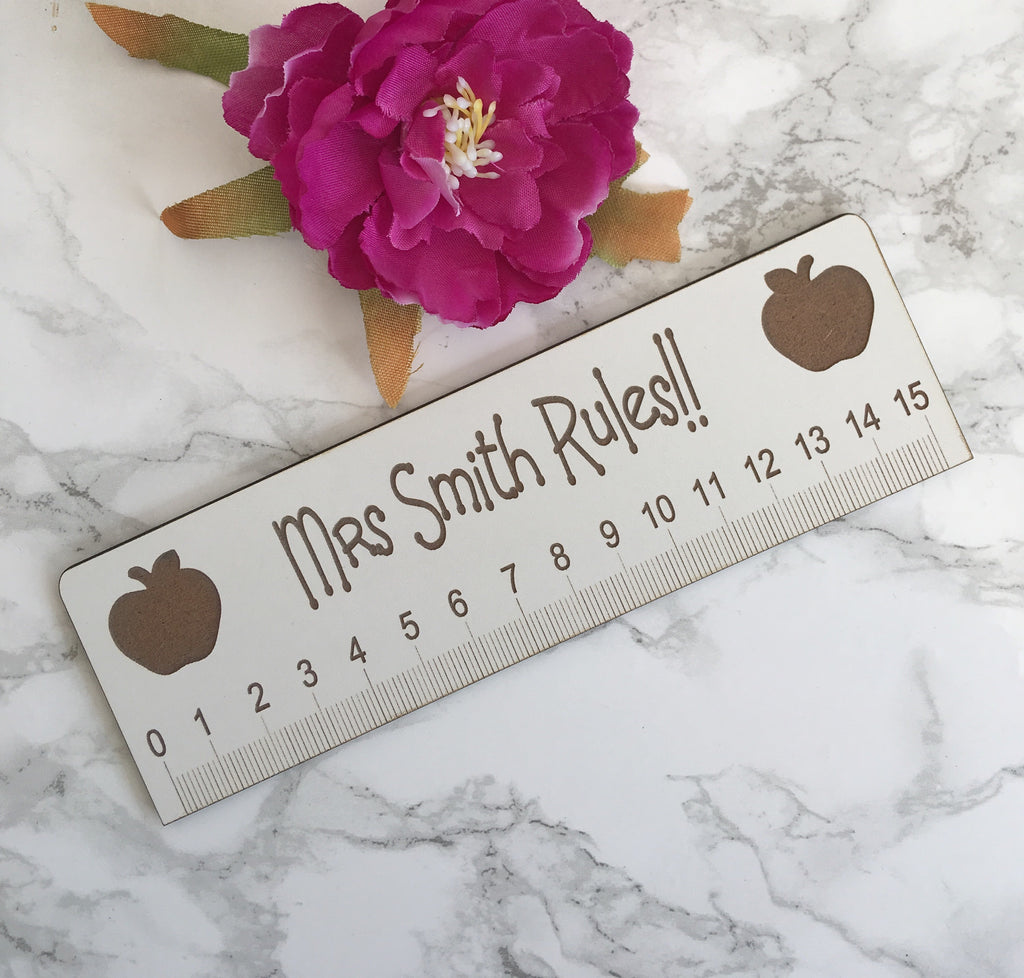 Personalised ruler - personalised gift - thank you teacher gift – Fred ...