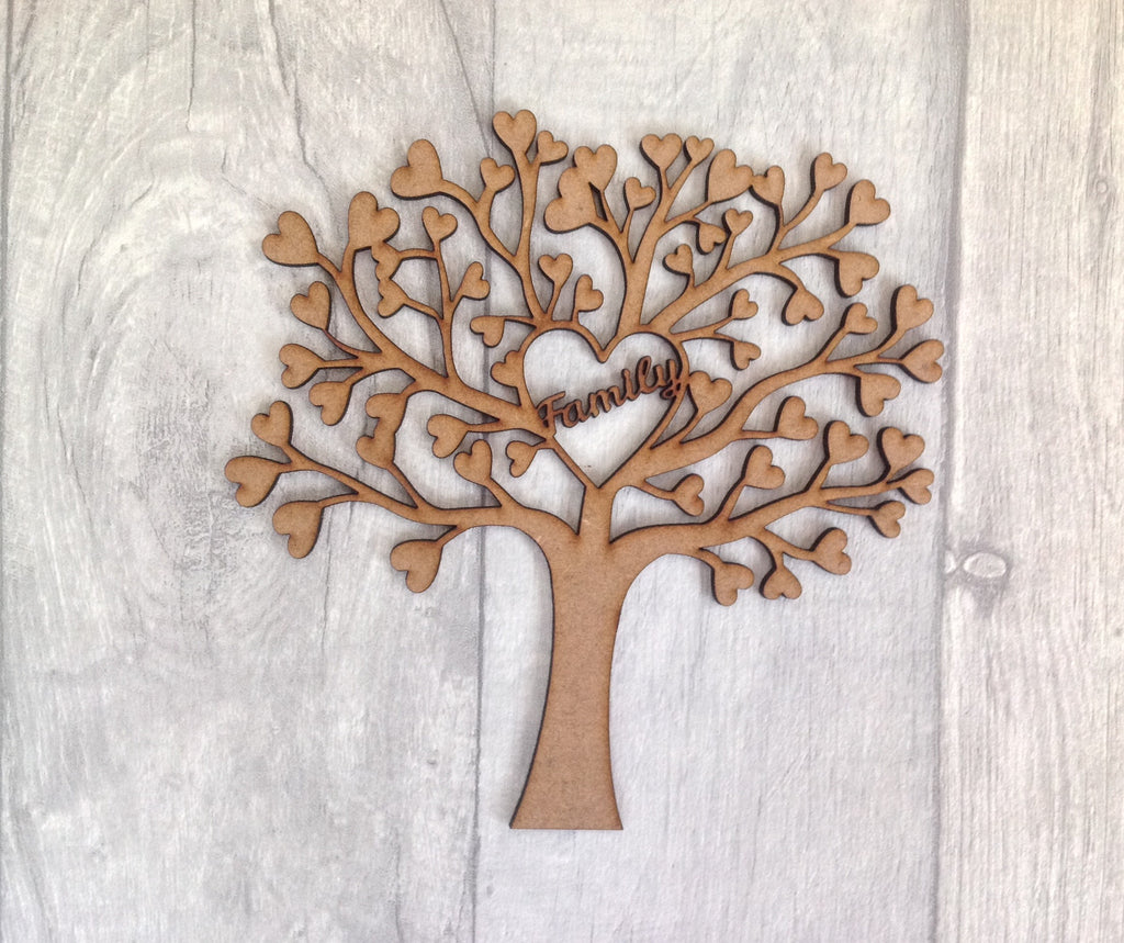 Laser cut family tree for crafters MDF tree | Fred & Bo – Fred And Bo