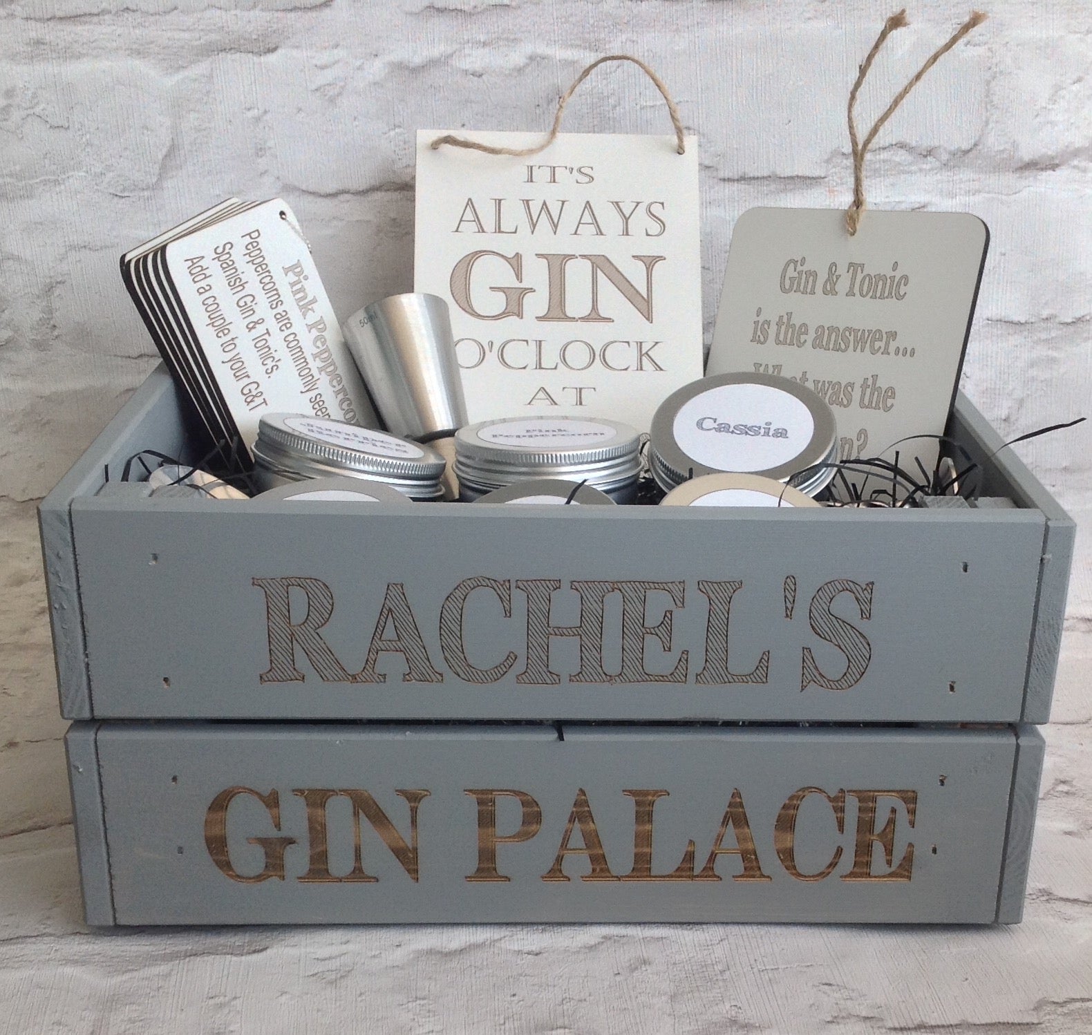 Infuse-A-Gin - personalised gin botanicals box - SKETCH FONT – Fred And Bo