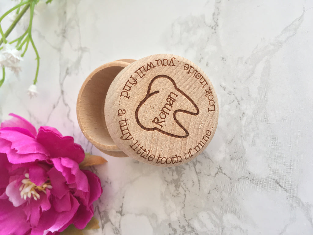 Personalised first tooth and first curl box set - keepsake – Fred And Bo