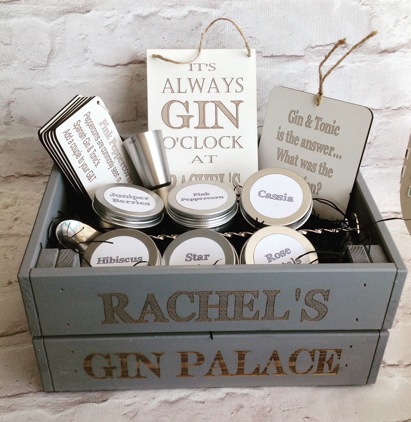 Infuse-A-Gin - personalised gin botanicals box - SKETCH FONT – Fred And Bo